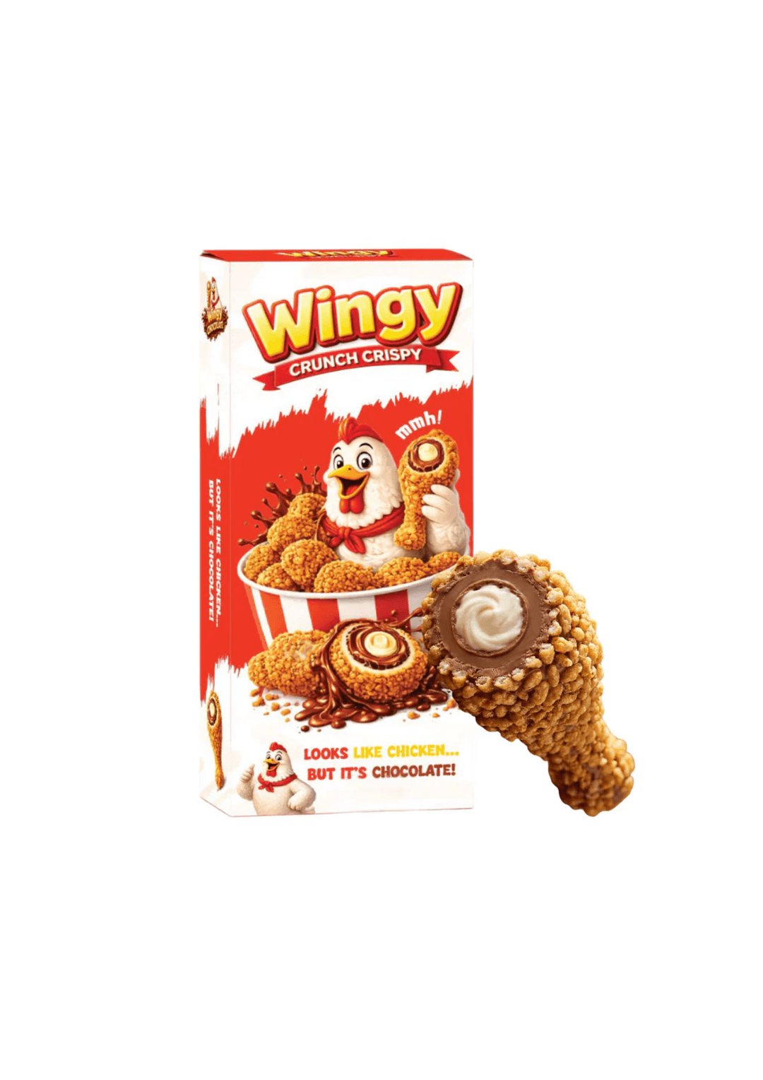 Wingy Crunch Crispy Bouchées Chocolat Croustillantes - 50 g | MesBonBons