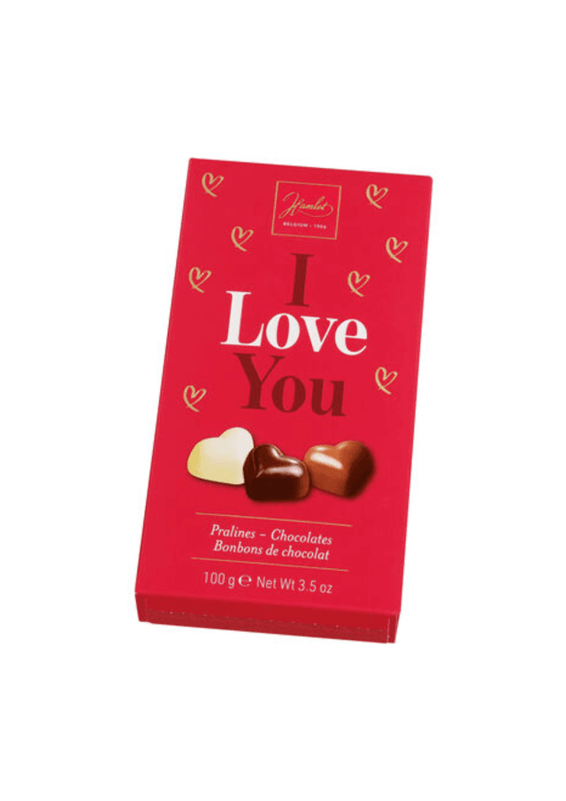 Boîte I Love You Cœurs Pralines - 100 g | MesBonBons